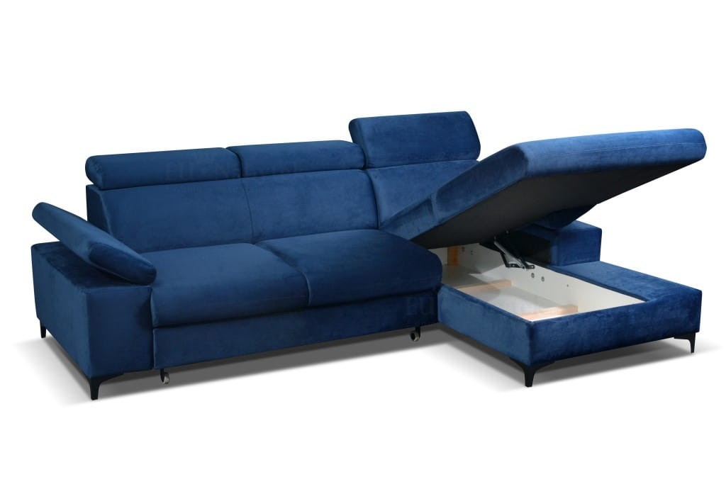 Rozkládací rohová sedačka APOLO šedá | eu-nabytek.cz