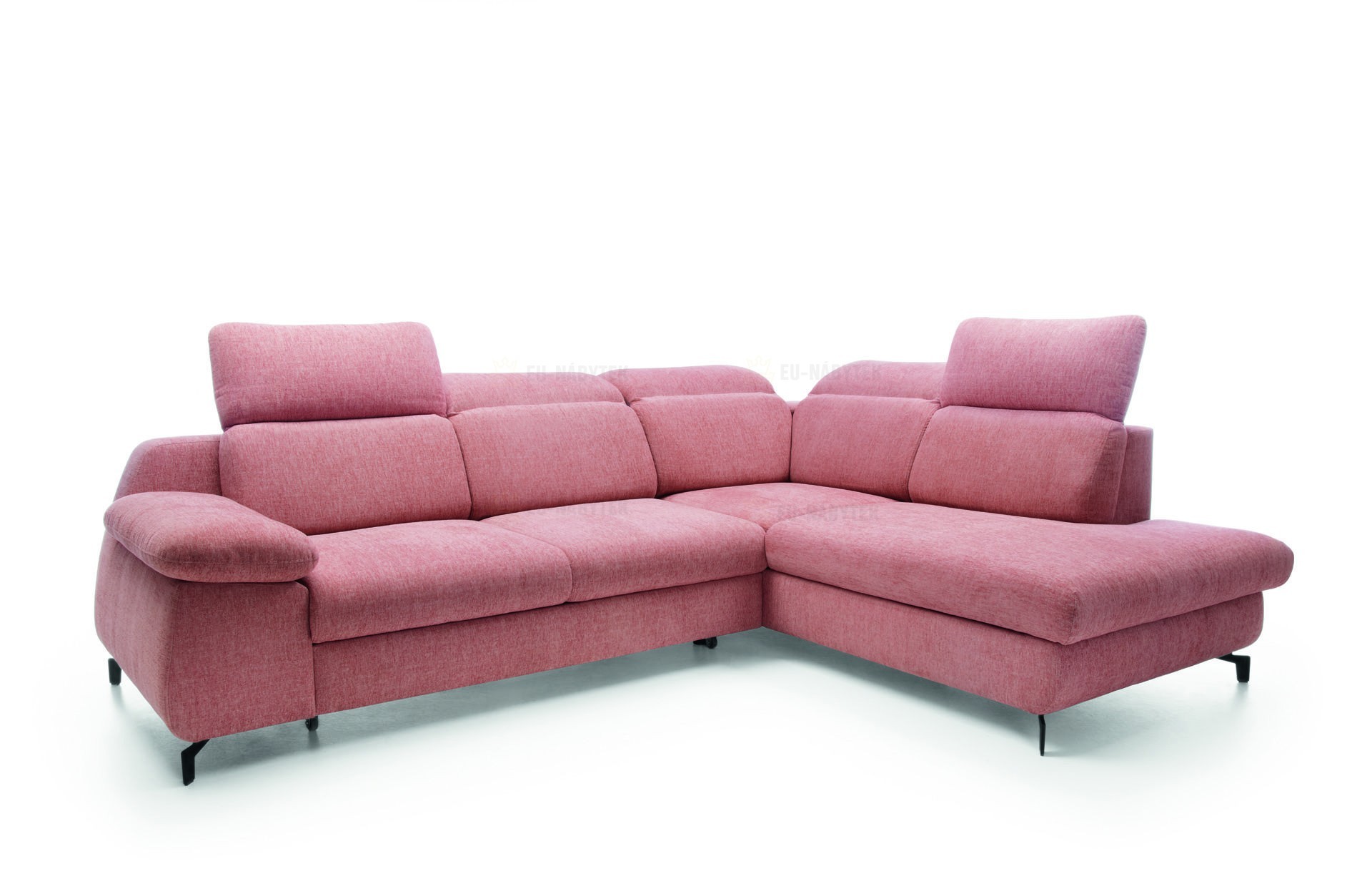 Rozkládací rohová sedačka CORAL růžová | eu-nabytek.cz