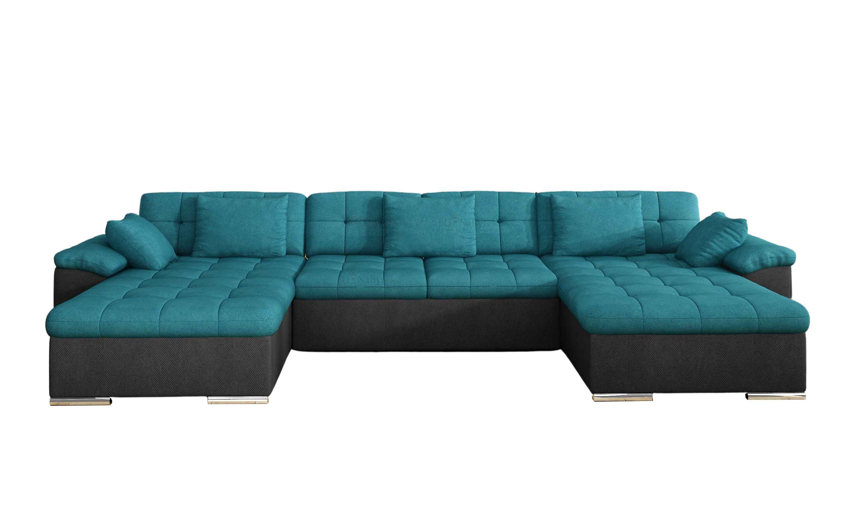 Rozkládací rohová sedačka MIA U světle šedá | eu-nabytek.cz